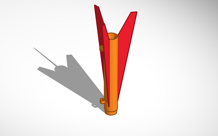 3D design High Flyer Rocket (C6 Engine) - Tinkercad