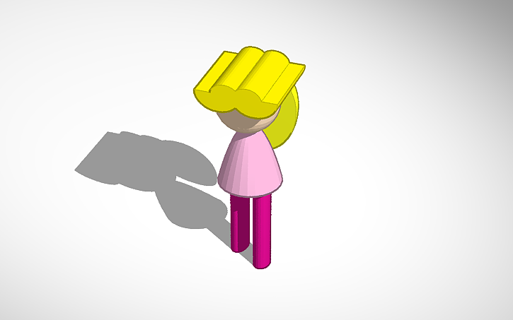 3D design Princess Peach - Tinkercad