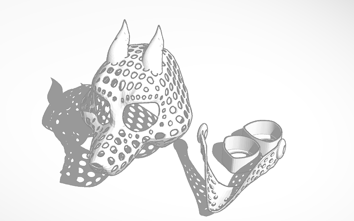 3D design my fursuit head base kinda | Tinkercad