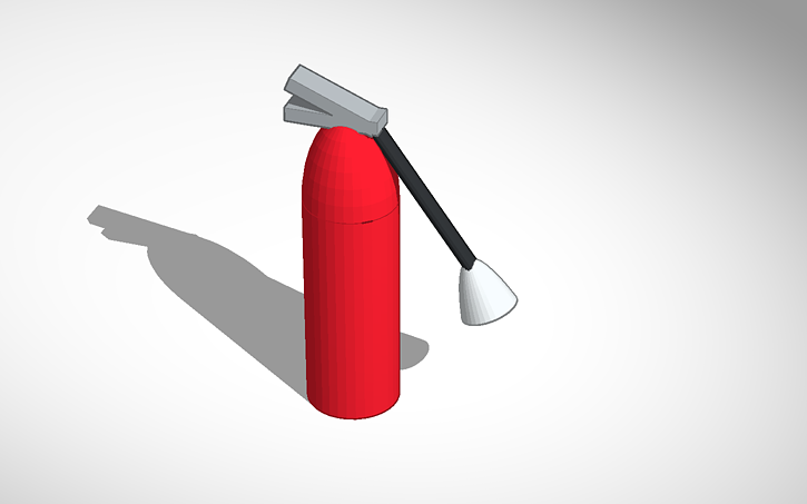 3D design Fire Extinguisher - Tinkercad