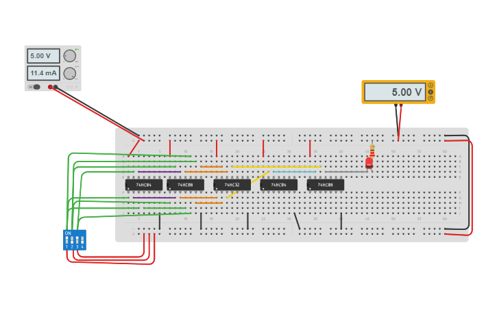 Circuit design exercicio | Tinkercad