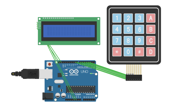 Circuit design examen - Tinkercad