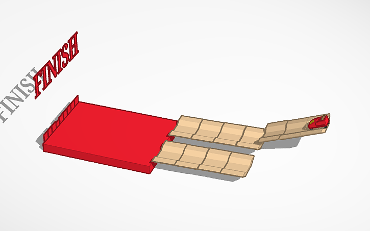 3D design Race track - Tinkercad