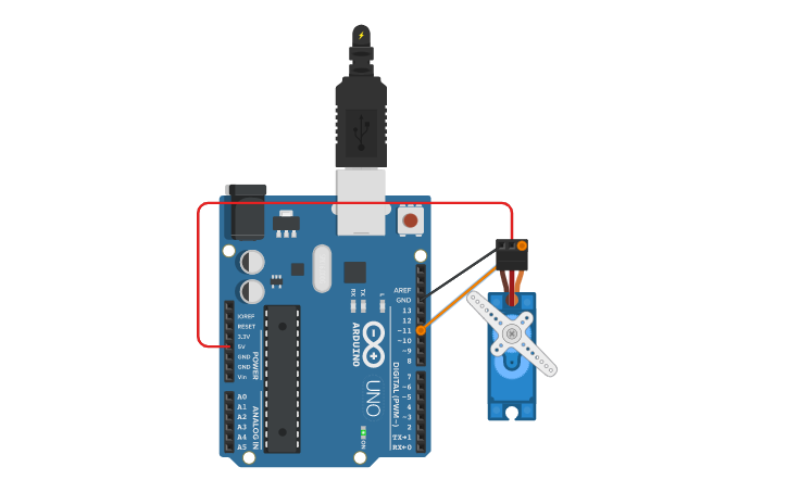 Circuit design Activity 2.2 - Servo - In class | Tinkercad