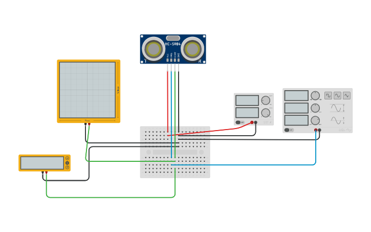 Circuit design PSSA 1 Ultrasonic Distance Sensor | Tinkercad