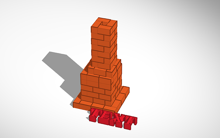 3D design Mini-chimenea - Tinkercad