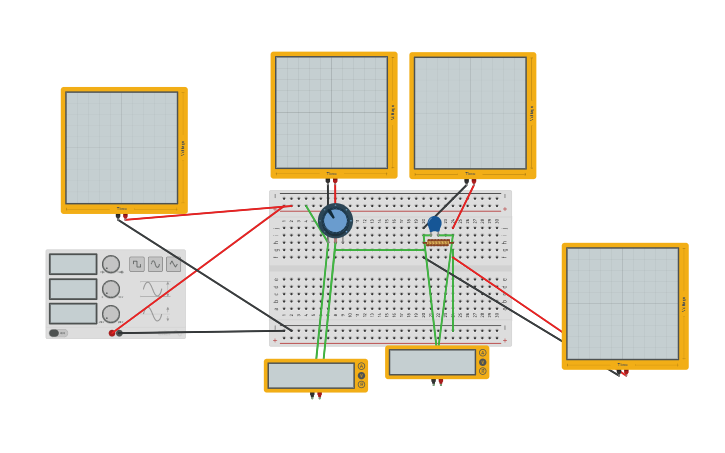Circuit design 1F AC | Tinkercad
