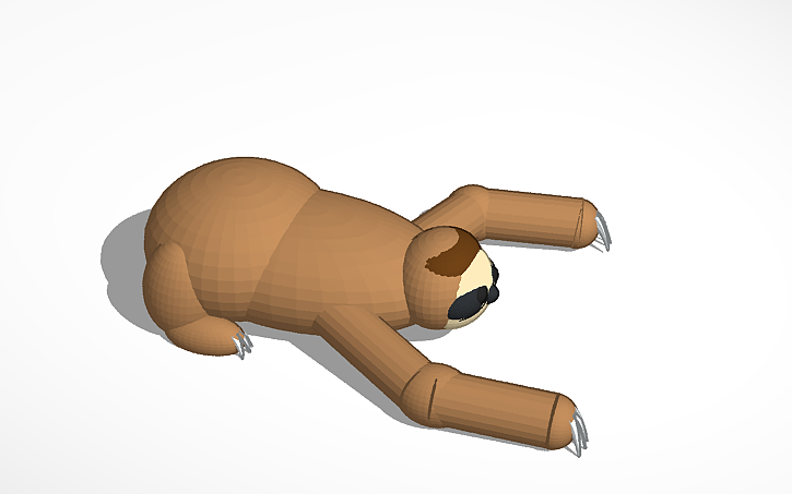 3D design Sloth - Tinkercad