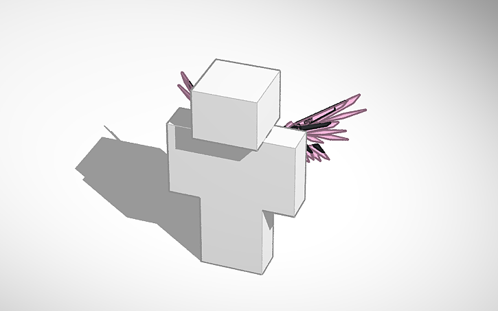 3D design Minecraft skin with cyberwings | Tinkercad