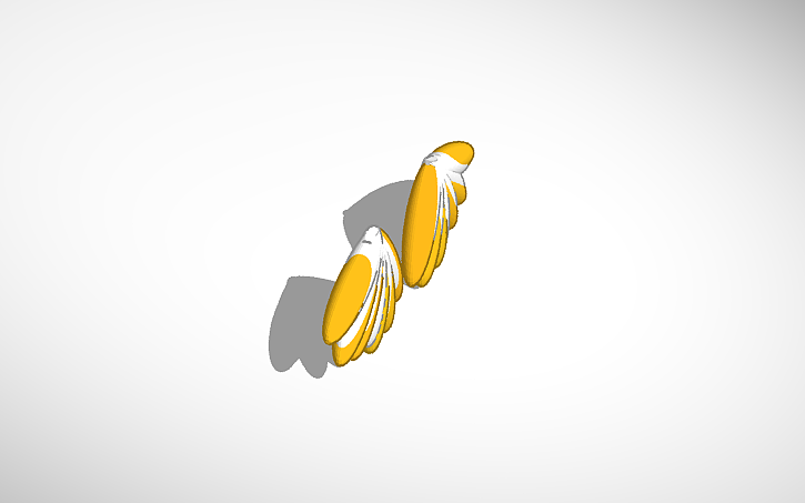 3D design Angel wings - Tinkercad