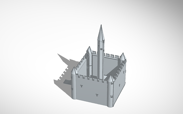 3D design Castle - Tinkercad