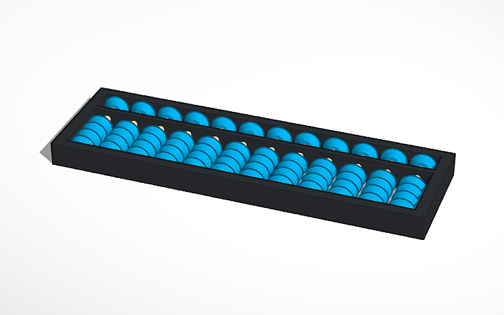 3D design Soroban - Tinkercad