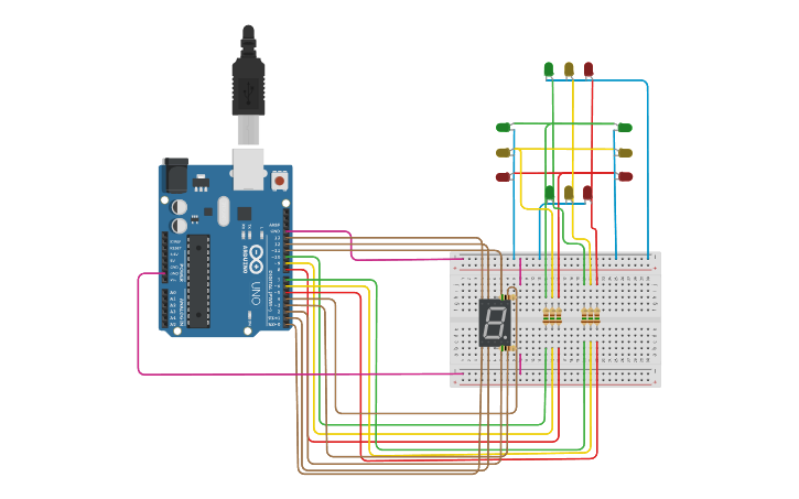 Circuit design ROBOTICS-DECASTRO-11-ST.JOSEPH-PT TRAFFIC LIGHT - Tinkercad