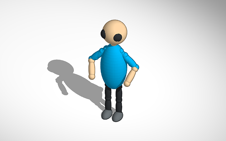 3D design Cartoony Character - Tinkercad