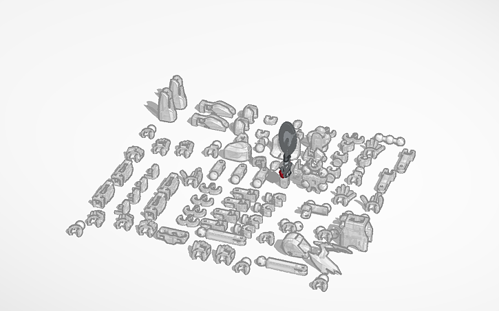 3D design Copy of t13 murder drones withe 4 arm and asaw - Tinkercad