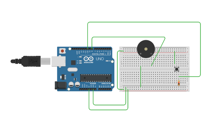 Circuit design 4. Arduino - Sonido - Tinkercad