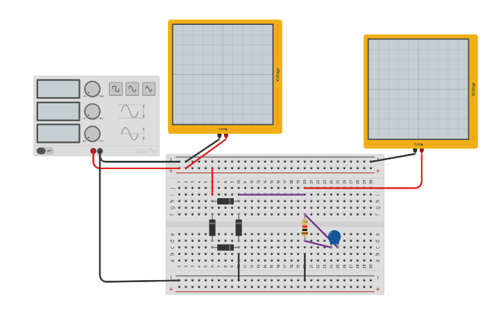 Circuit Design Capacitive Filtering Tinkercad