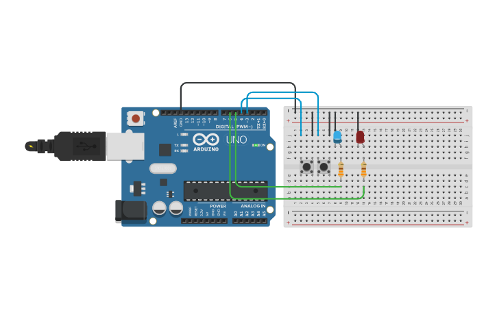 Circuit design GPIO_5 | Tinkercad