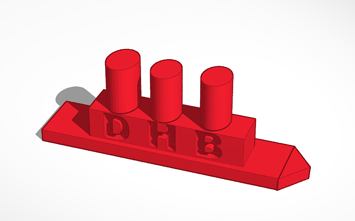3d Design Dantaes Boat Tinkercad