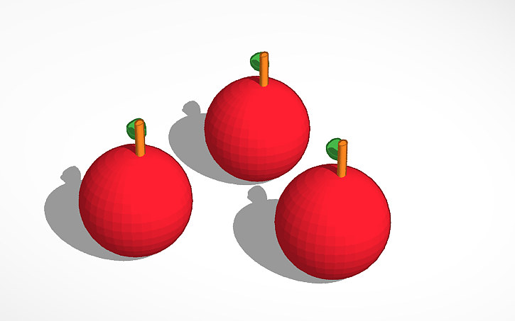 3D design APPLE - Tinkercad