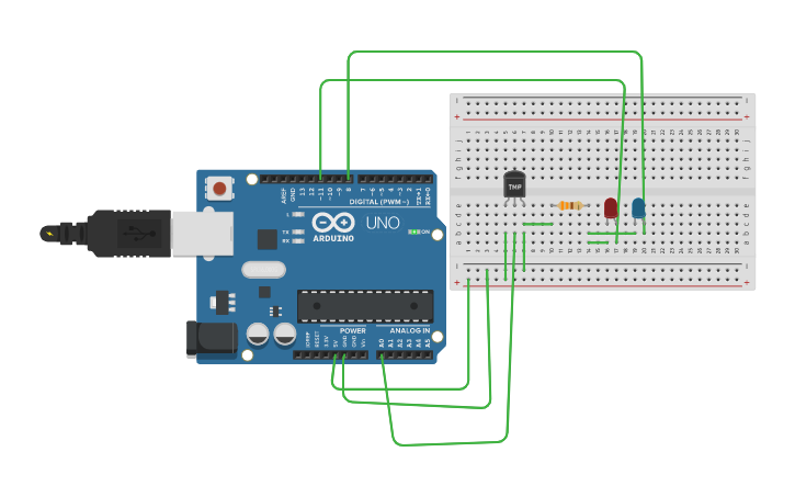 Circuit design sensor - Tinkercad