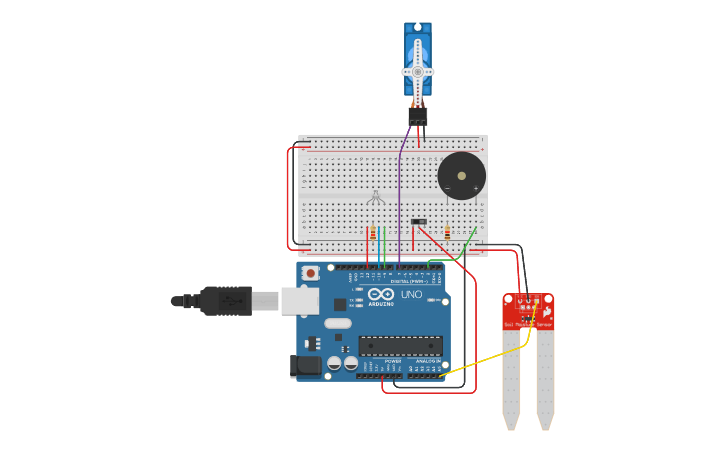 Circuit Design Humidity Tinkercad
