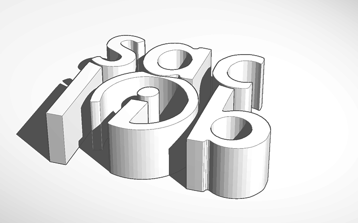 3D design SAC LIB LOGO | Tinkercad