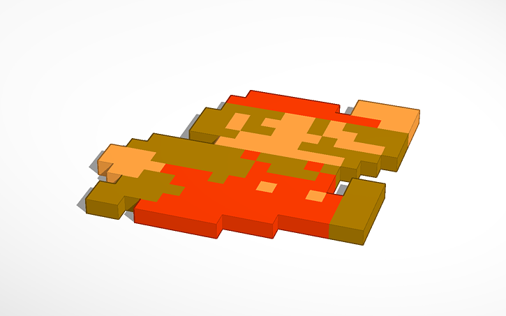 3D design Mario jumping #SuperMarioBros - Tinkercad