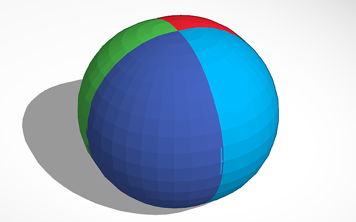 3D design Colorful sphere - Tinkercad