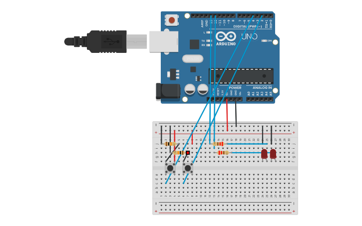 Circuit Design Lab 7 Anderson Walsh Mod 4 Counter Tinkercad