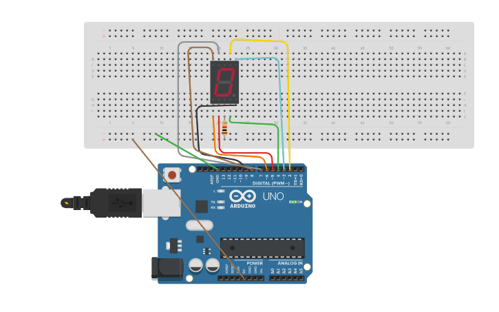Circuit design segment - Tinkercad