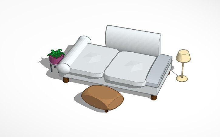 3d Design Sofa Tinkercad