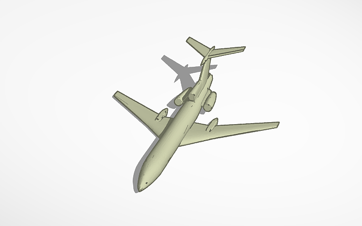 3D design tupolev tu-154 - Tinkercad