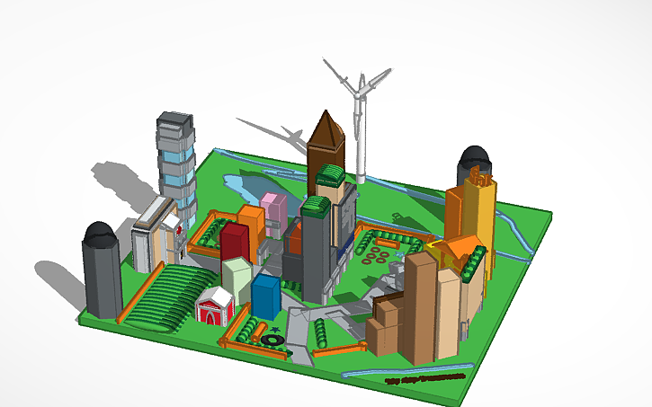 3D design My Imaginary "Future" City - Tinkercad