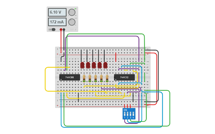 Circuit design Digital logic tinkercad - Tinkercad