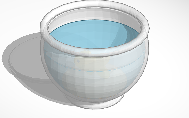 3D design Fish in Bowl - Tinkercad