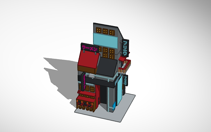3D design Ramen Shop | Tinkercad