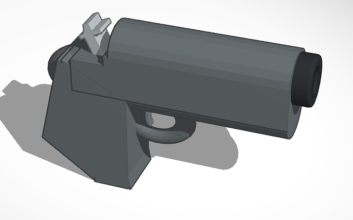 3D design pistol - Tinkercad