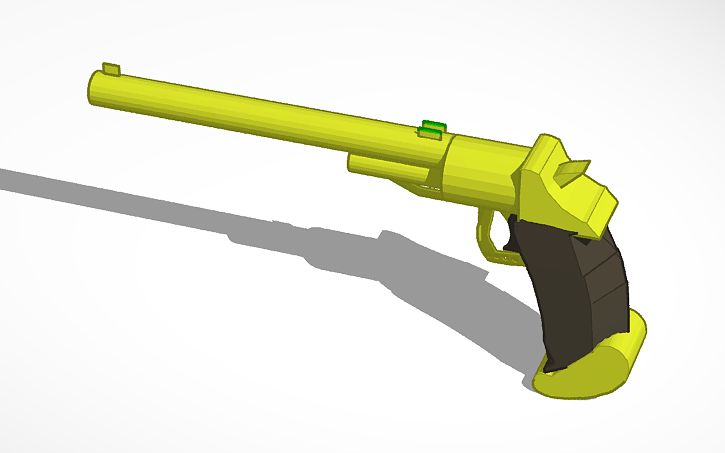 3D design Golden Revolver - Tinkercad