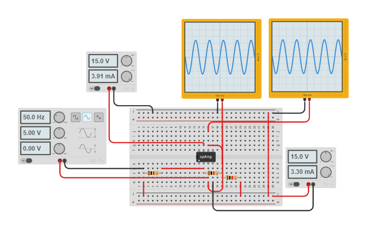 Circuit Design Rangkaian Closed Loop Non Inverting Op Amp Hizkia Purba