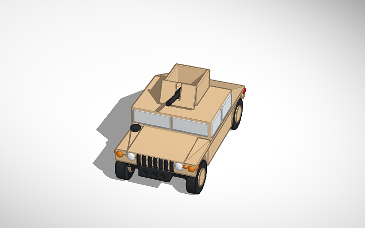 3D design military humvee (Check out link in description) - Tinkercad