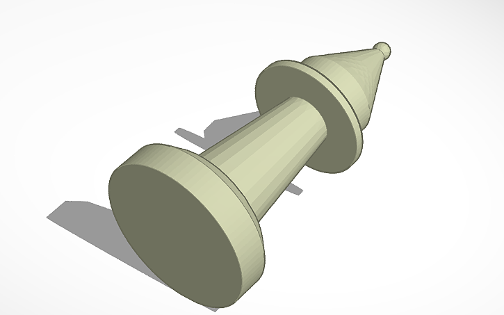 3D design bishop - Tinkercad