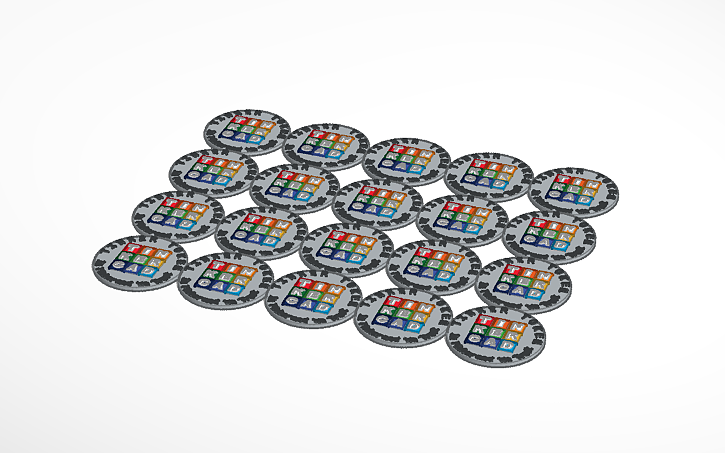 3d Design Token Amount 20 Tinkercad