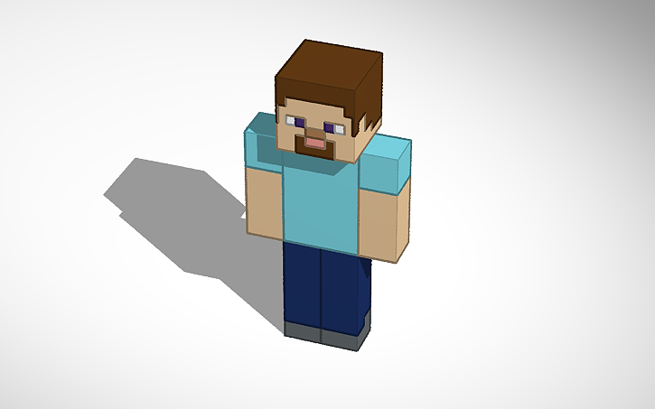 3D design steve from minecraft | Tinkercad
