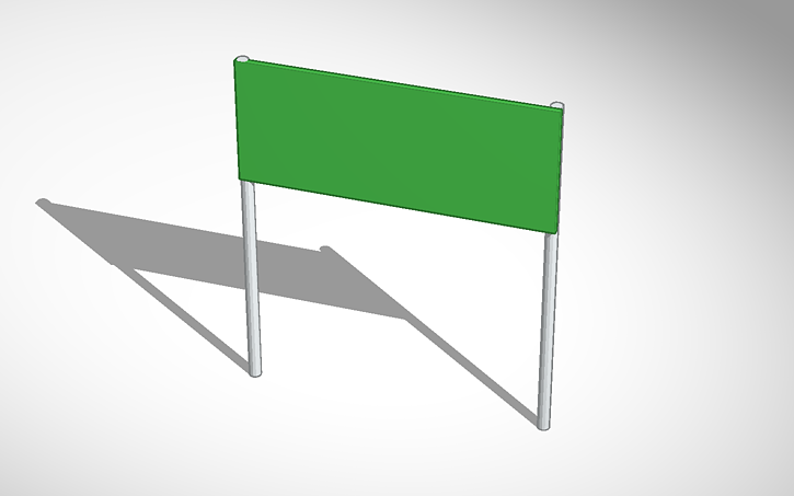3D design highway signs - Tinkercad