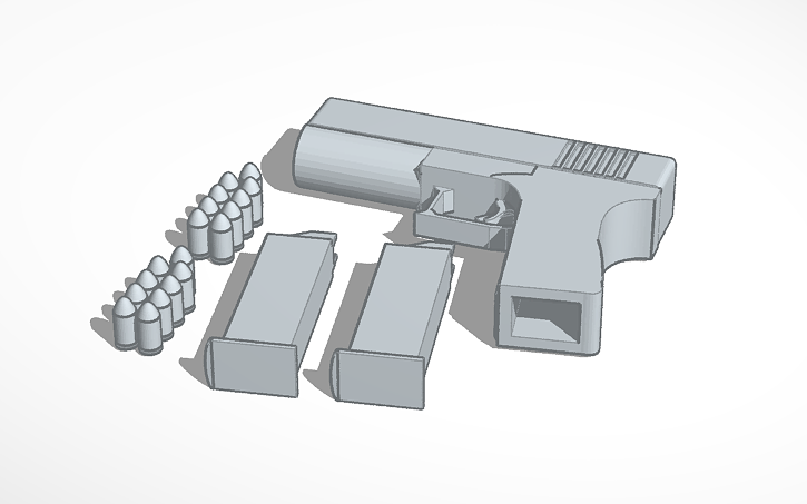 3D design glock 17 - Tinkercad