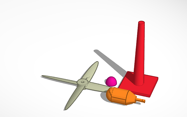 3D design Windrad - Tinkercad