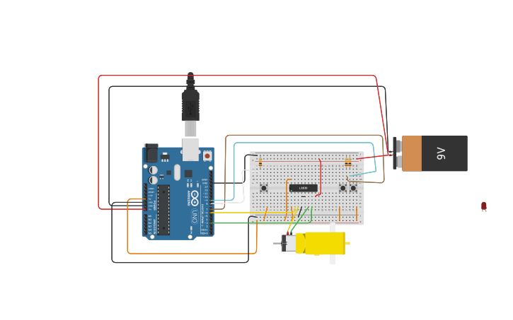 Circuit Design Arduino04 Puerta Del Garaje Tinkercad