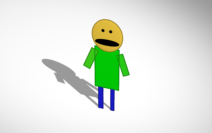 3D design Baldi - Tinkercad