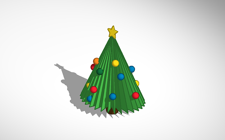 3D design Christmas Tree - Tinkercad